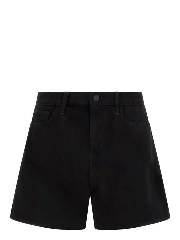 L'Agence Lissania Denim Shorts - Black