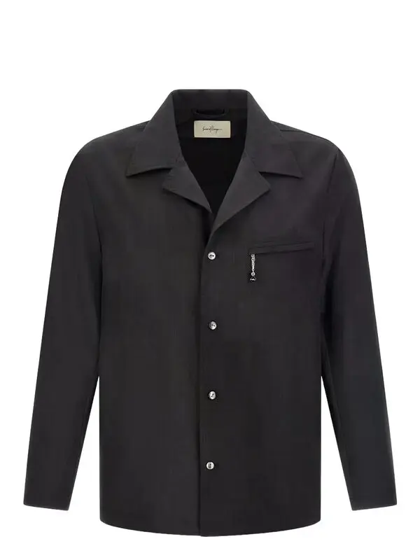 SECOND / LAYER Fairmont Safari Shirt - Black