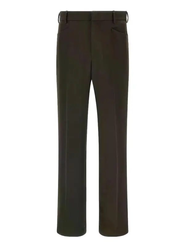 SECOND / LAYER El Niño Pleated Trousers - Brown
