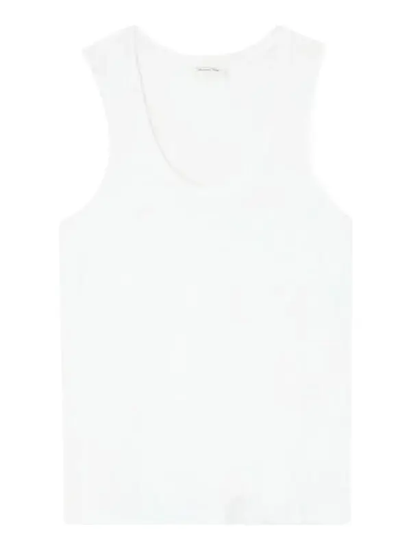 American Vintage Jacksonville Scoop-neck Tank Top - White