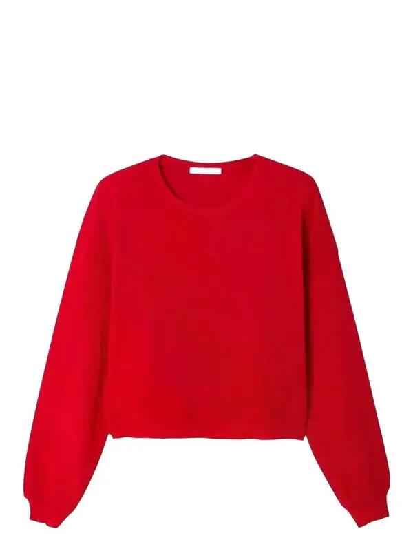 American Vintage Sonoma Long-sleeve Fine-knit T-shirt - Red