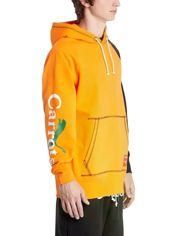 PUMA Graphic-print Hoodie - Orange