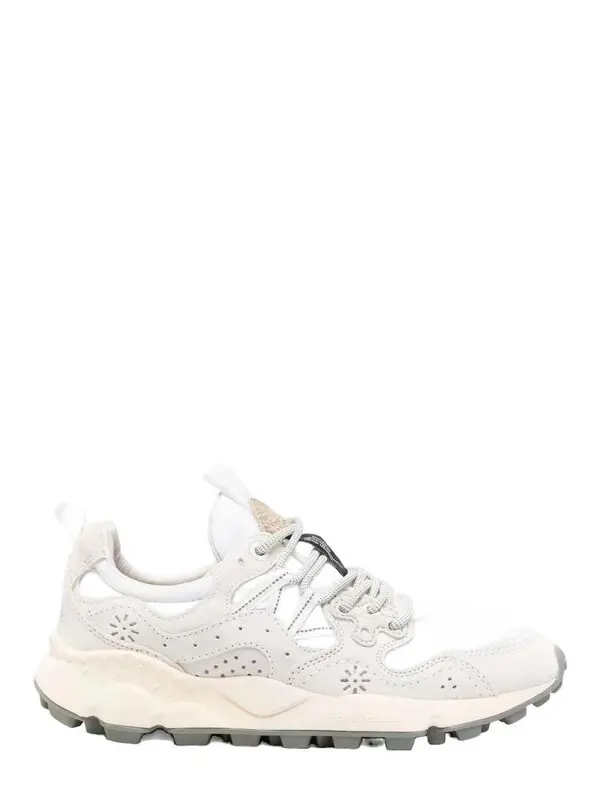 FLOWER MOUNTAIN Yamano 3 Uni Laced-up Sneakers - White