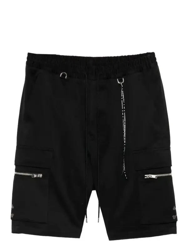 MASTERMIND WORLD Logo-embroidered Cargo Shorts - Black