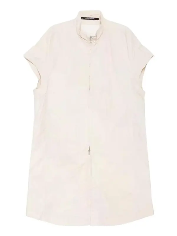 JULIUS Creased Short-sleeve Coat - Neutrals