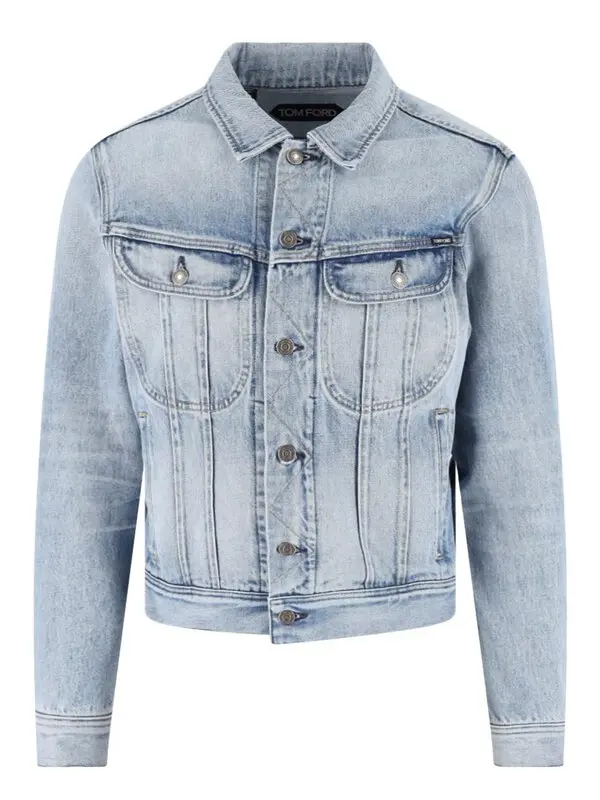 TOM FORD Denim Trucker Jacket - Blue