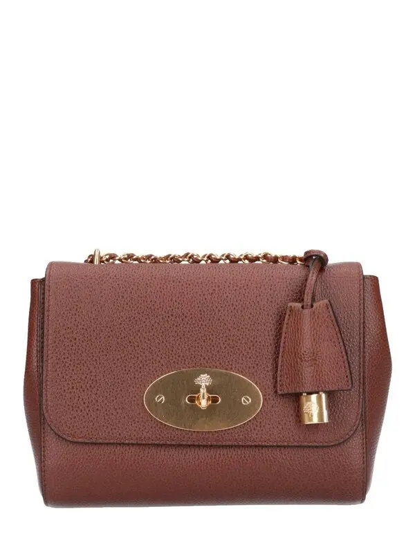 Mulberry Oak Bag In Pebbled Leather - Brown