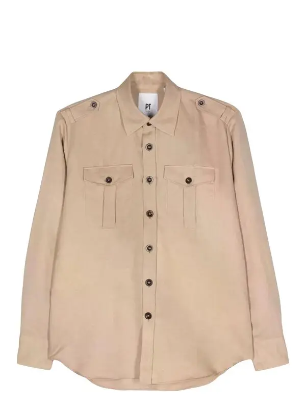 PT TORINO Long-sleeve Shirt - Neutrals