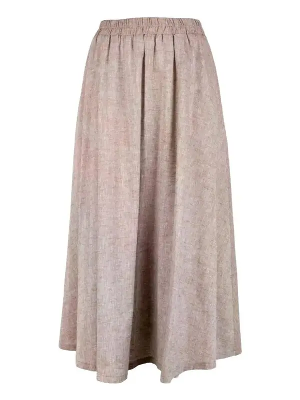 CINQUE Elasticated Waistband Pleated Maxi Skirt - Neutrals