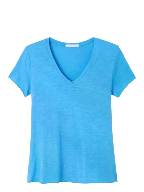 American Vintage Jacksonville V-neck T-shirt - Blue