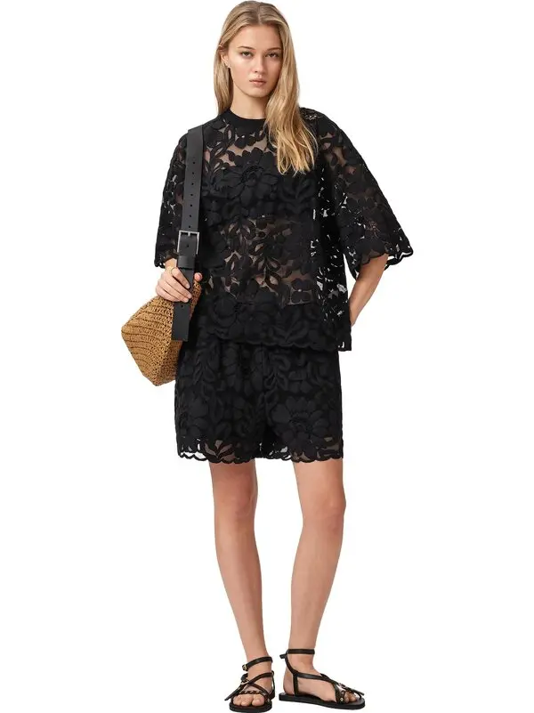 ALLSAINTS Amelie Lace Shorts - Black