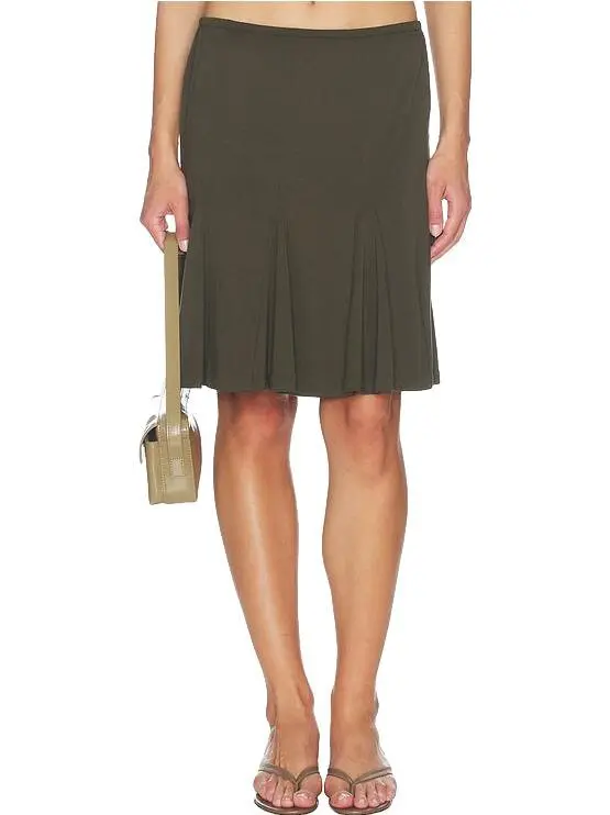 With Jéan Mimi Skirt Army - Khaki