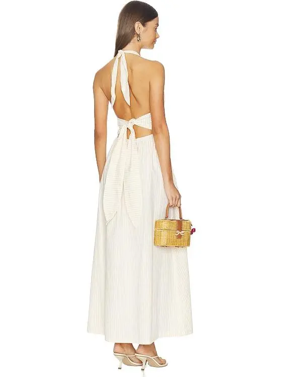 Faithfull The Brand Lido Maxi Dress - Butter Textured Gingham