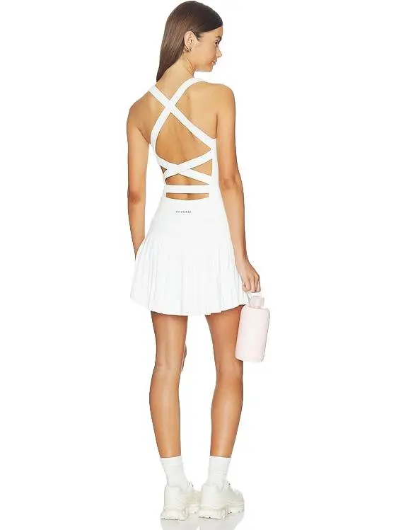 GOLD HINGE Criss Cross Back Dress - Frost