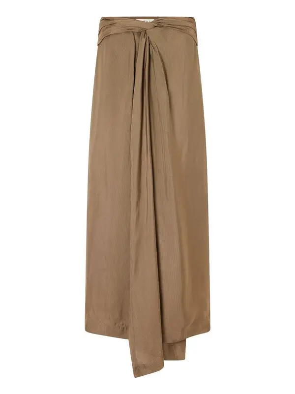RÓHE Knotted Woven Tunic - Brown