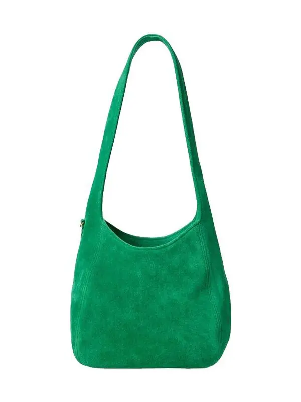 Clare V. Petit Bando Suede Shoulder Bag - Grass