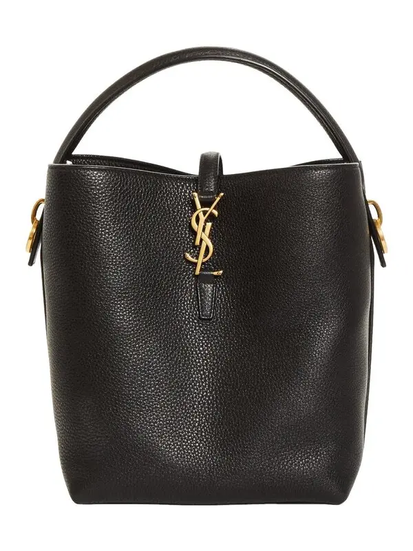 Saint Laurent Le 37 Supple Leather Bucket Bag - Noir
