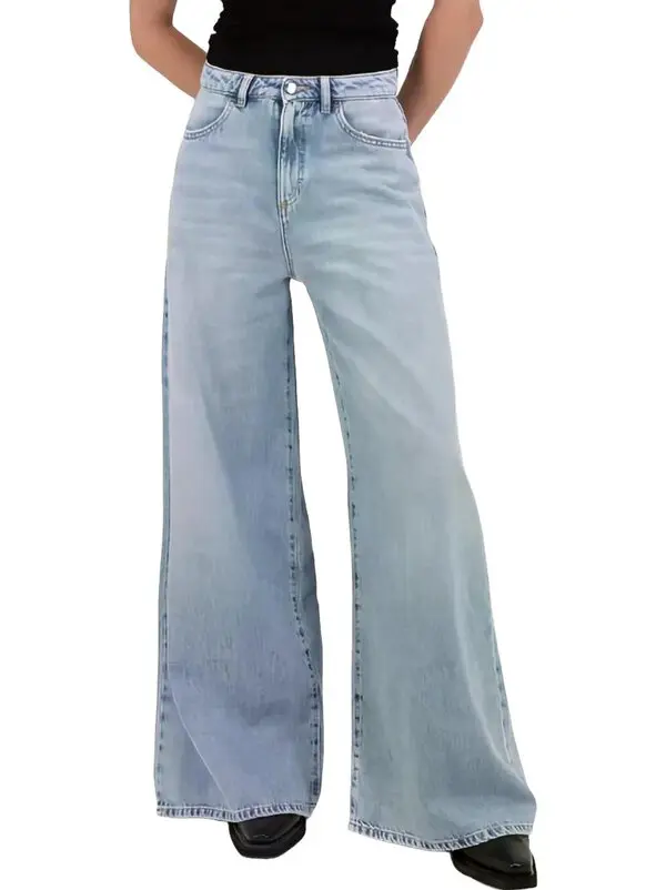 ICON DENIM LOS ANGELES Kendall Wide-leg Jeans - Blue