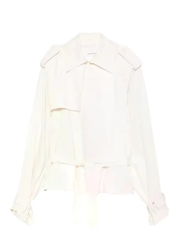 THE FRANKIE SHOP Elva Belted Trench Coat - Neutrals