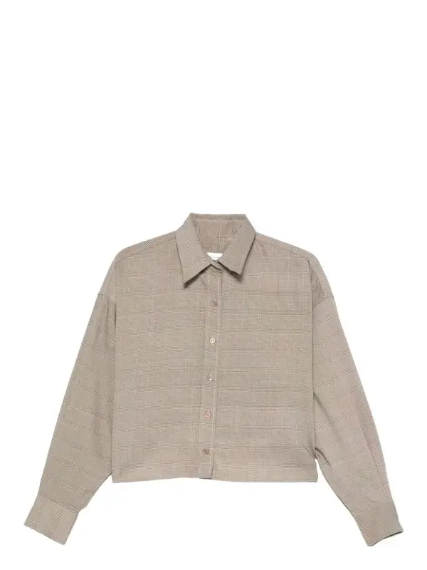 THE FRANKIE SHOP Arlen Boxy Shirt - Neutrals