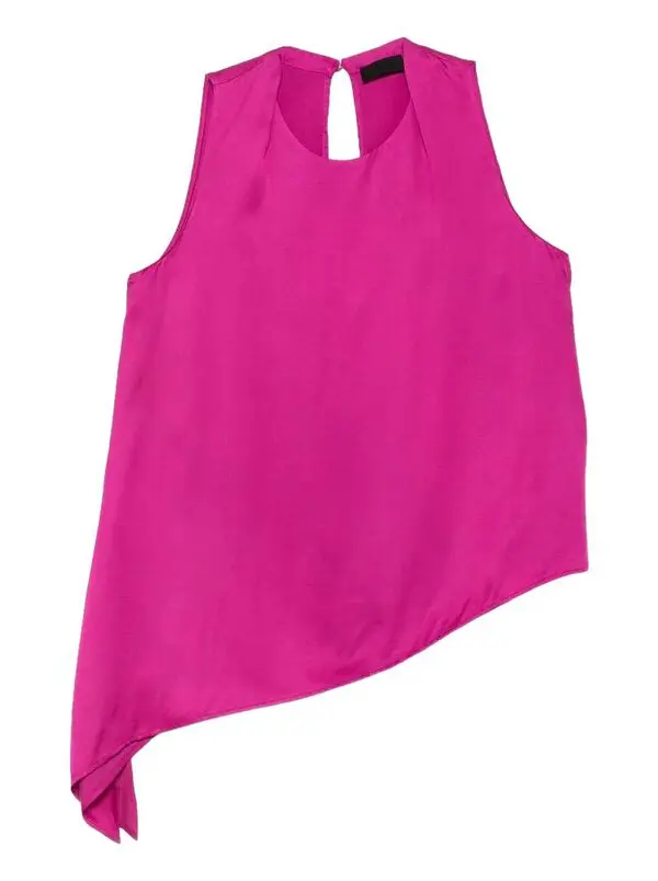 Liu Jo Asymmetric-hem Sleeveless Top - Pink