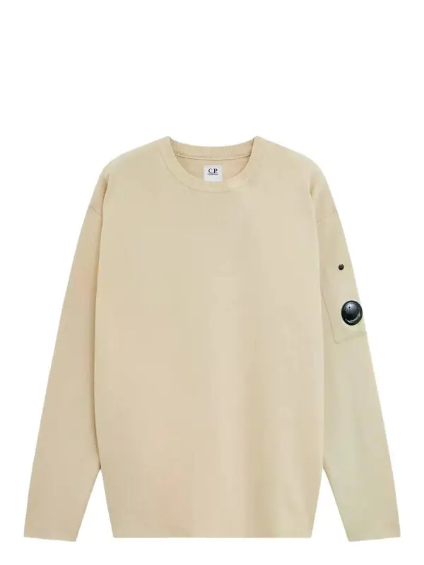 C.P. COMPANY Lens-detail Long-sleeve Sweater - Neutrals
