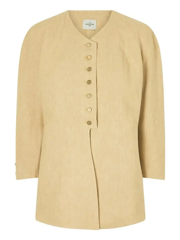 Le Kasha Amada Linen Jacket - Neutrals