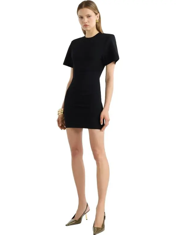 DODIEE Piper Mini T-shirt Dress - Black