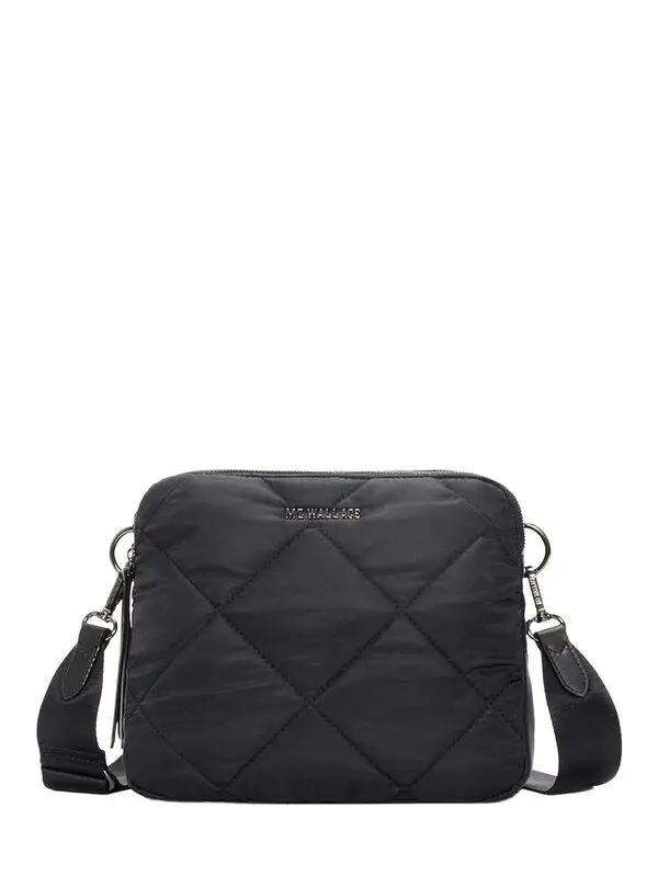 Mz Wallace Madison Quilted Nylon Crossbody Bag - Black