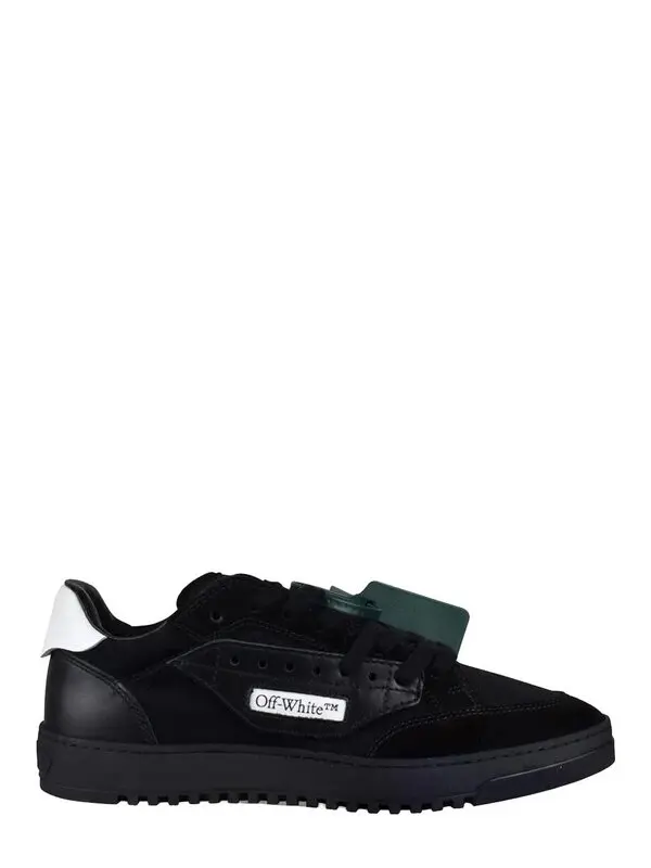 Off-White Leather And Suede Sneakers - Black