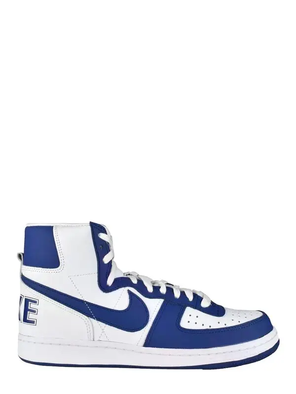 Comme Des Garçons X Nike High-top Swoosh Sneakers - White