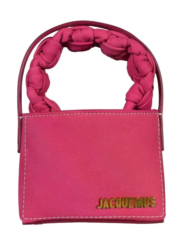 Jacquemus Braided Handle Tote Bag - Pink