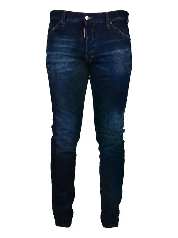 Dsquared2 Cool Guy Faded Effect Logo Patch Jeans - Blue
