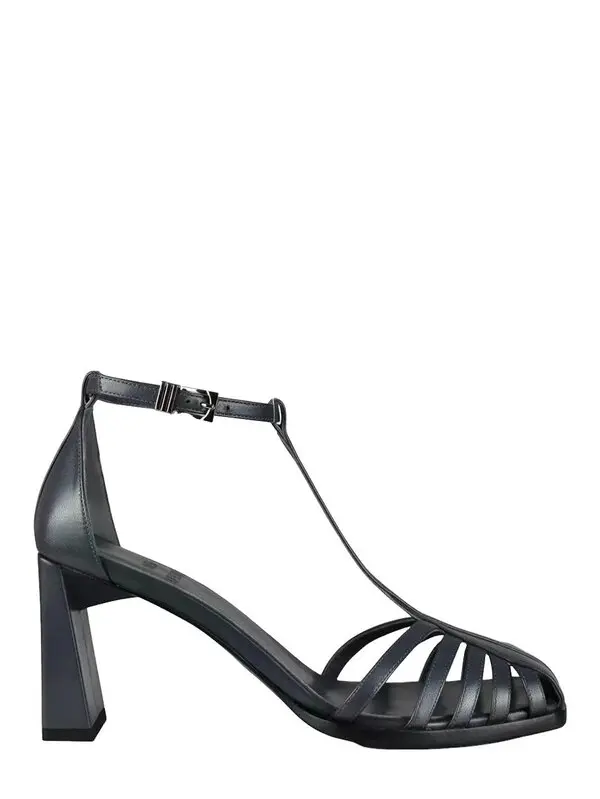ANEST COLLECTIVE Spider Ankle-strap Leather Sandals - Grey
