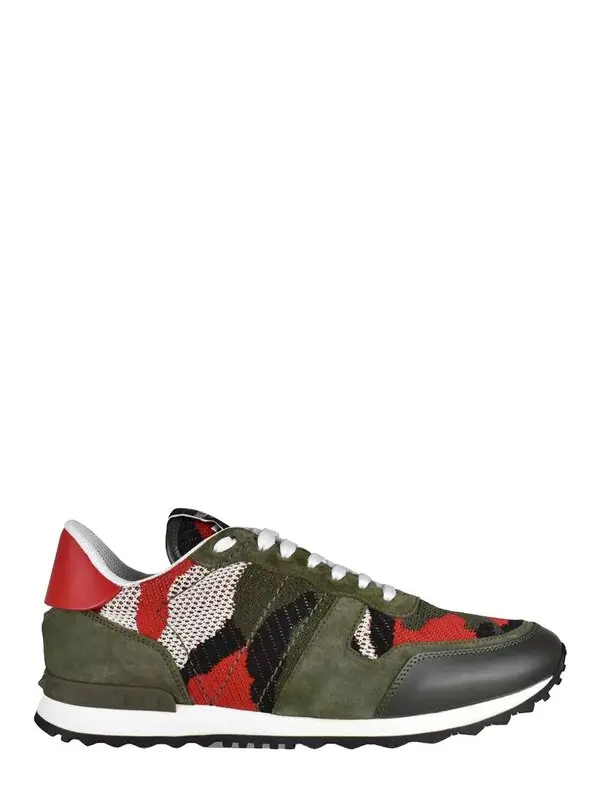 Valentino Garavani Rockrunner Camouflage Sneakers - Green