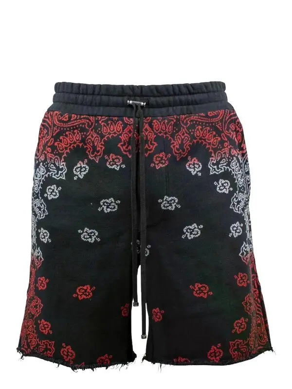 Amiri Bandana-print Track Shorts - Black