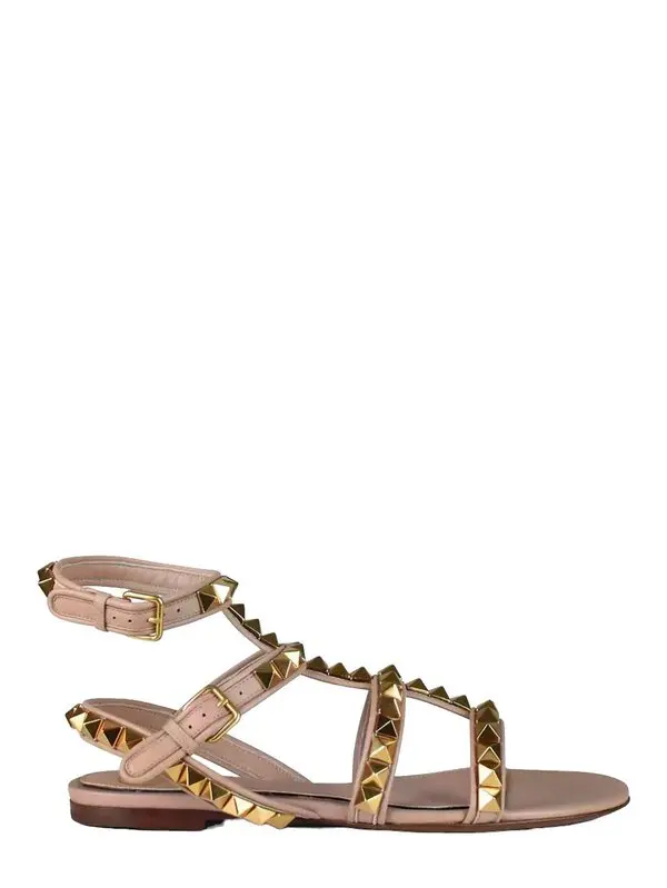 Valentino Garavani Rockstud Strap Sandals - Pink