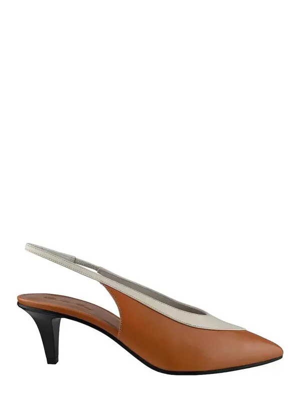 Loro Piana Pointed Toe Slingback Pumps - Neutrals
