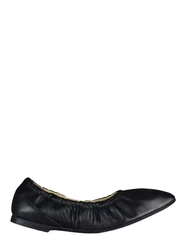 JIMMY CHOO Elastic Square Toe Ballerina Flats - Black