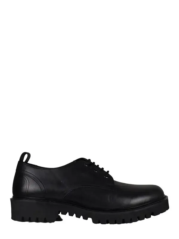 Valentino Garavani Leather Lace-up Derby Shoes - Black