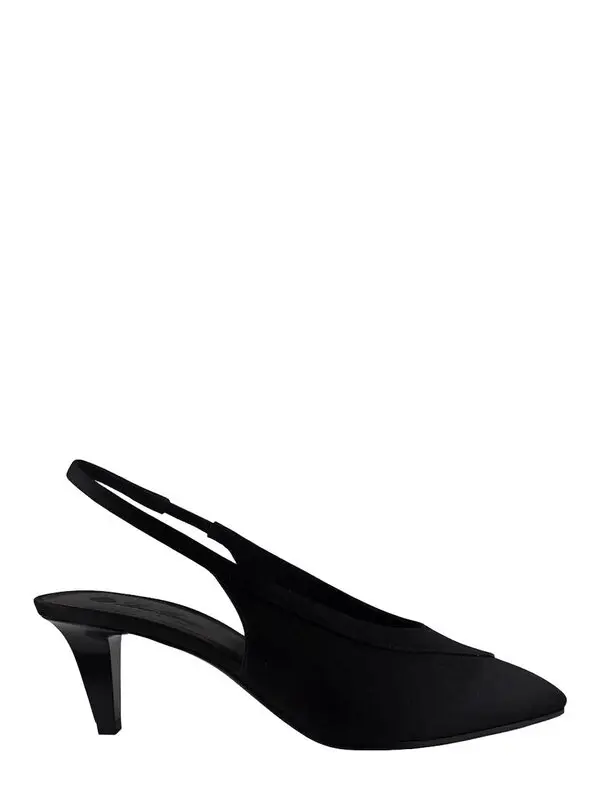 Loro Piana Pointed Toe Slingback Pumps - Black