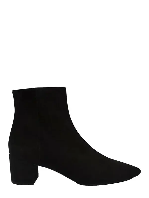 Saint Laurent Zipped Loulou Ankle Boots - Black