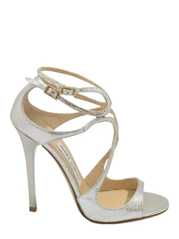 JIMMY CHOO Lance Buckled Sandals - Silver