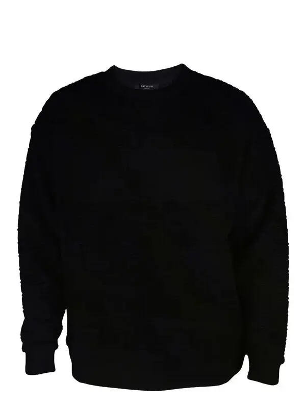 Balmain Crew Neck Sweater - Black
