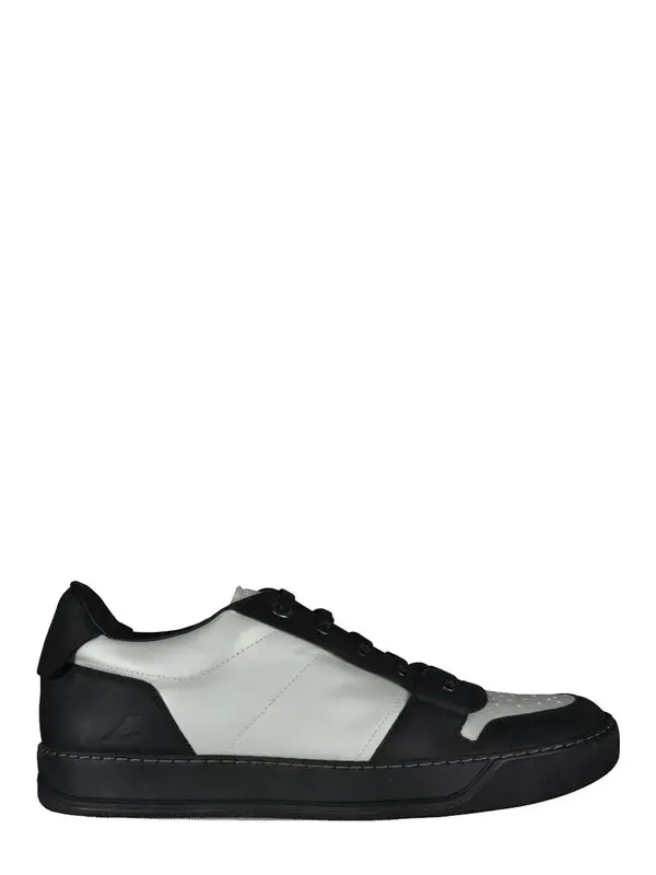 LANVIN Dbb1 Embossed-logo Leather Sneakers - Black