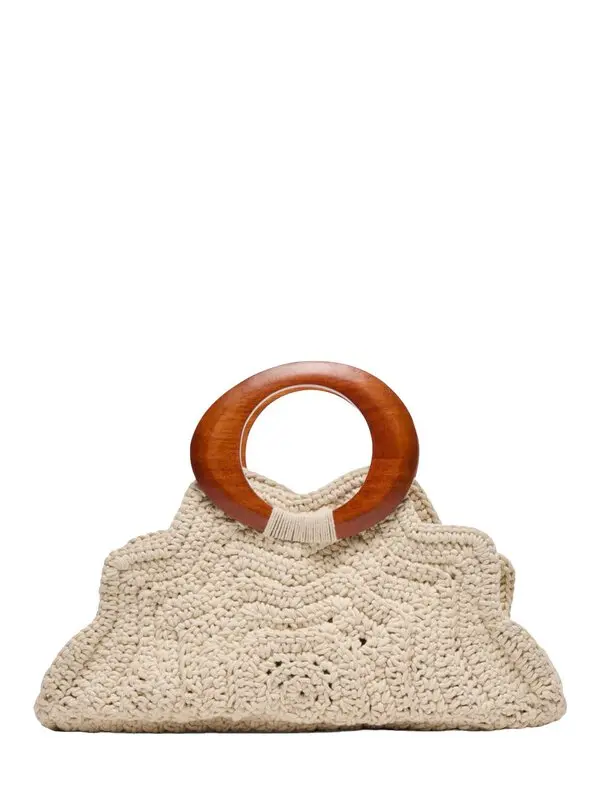 Dolce Vita Maren Knit Top Handle Bag - Natural