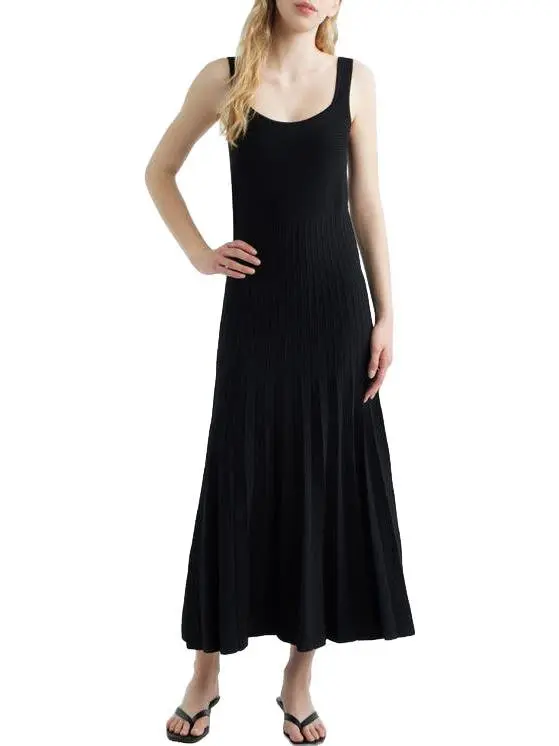 FREEMARKET Tank Midi Sweater Dress - Black