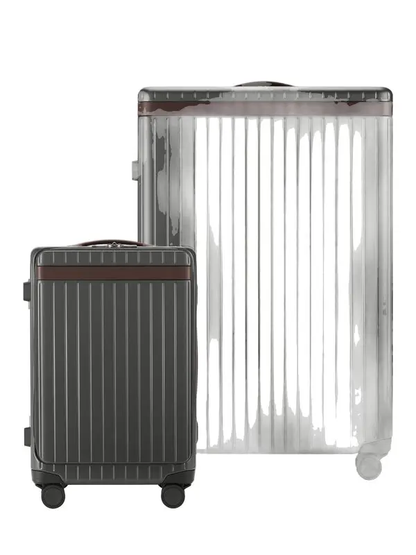 CARL FRIEDRIK Luggage Set - Grey / Chocolate