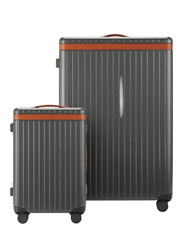 CARL FRIEDRIK Luggage Set - Grey / Cognac