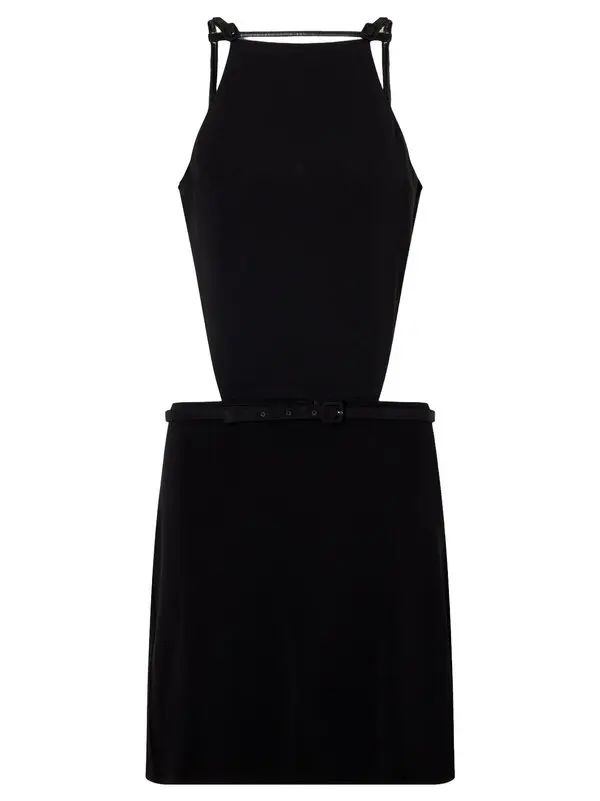 COURREGES Open Back Mini Dress - Black